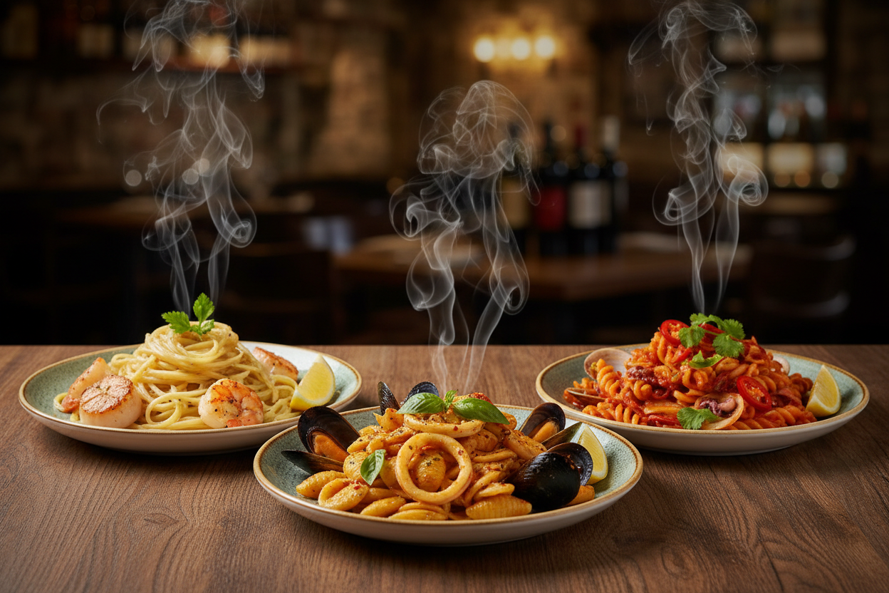 Best Heat Levels for Seafood Pasta: Mild vs Medium vs Hot – Hearth Fire ...