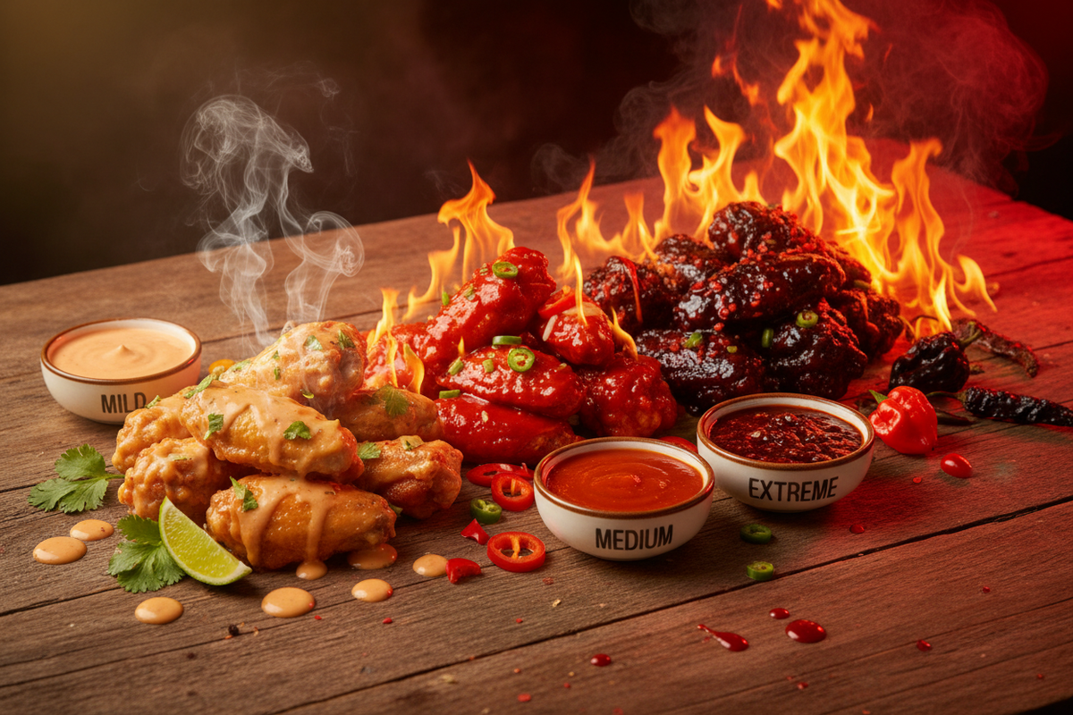 Best Hot Sauce for Wings (By Heat Level): From Mild Flavor to Face-Mel ...