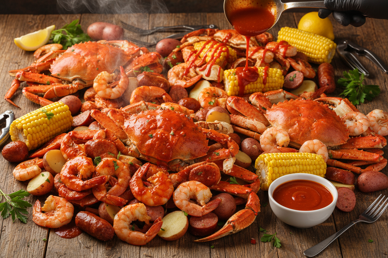 How to Serve Hot Sauce With a Seafood Boil: Tossed, Dipped, or Finishe ...