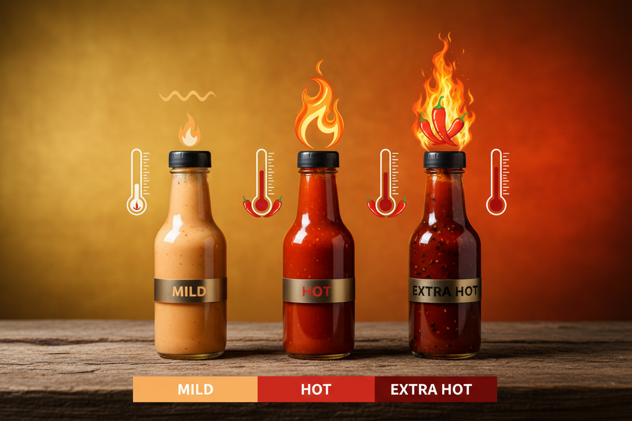 Mild vs Hot vs Extra Hot Sauce: Heat Levels Explained & How to Choose ...