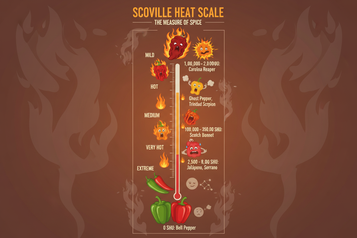 The Scoville Scale (Made Actually Useful): Why Heat Feels Hotter Than ...
